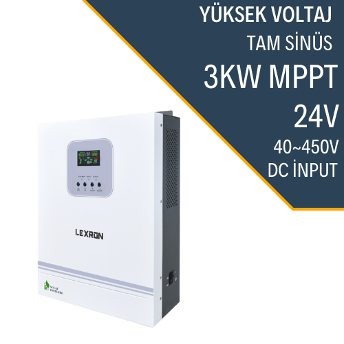 3KW HV MPPT AKILLI İNVERTER 24V